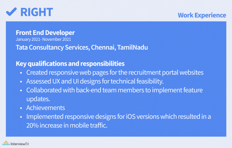 Front-End Developer Resume Sample (PDF): Full Guide and Example ...