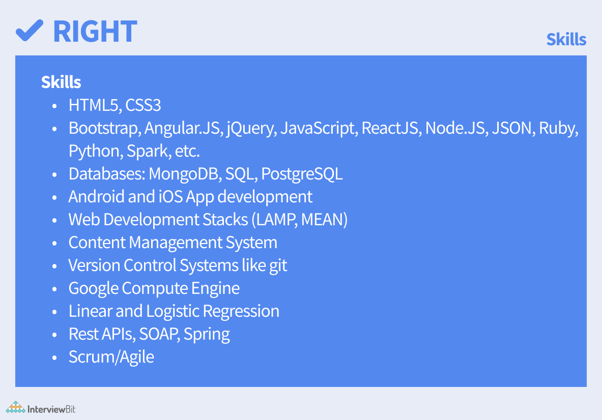 Full Stack Developer Resume With Example [2023] - InterviewBit