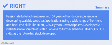 Full Stack Developer Resume With Example [2023] - InterviewBit
