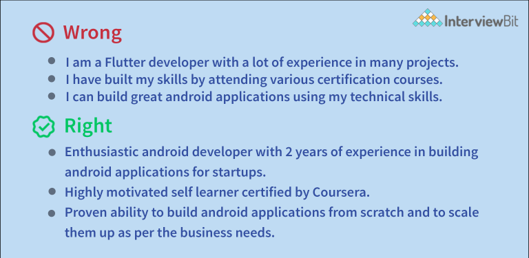 Android Developer Resume - Full Guide and Example - InterviewBit