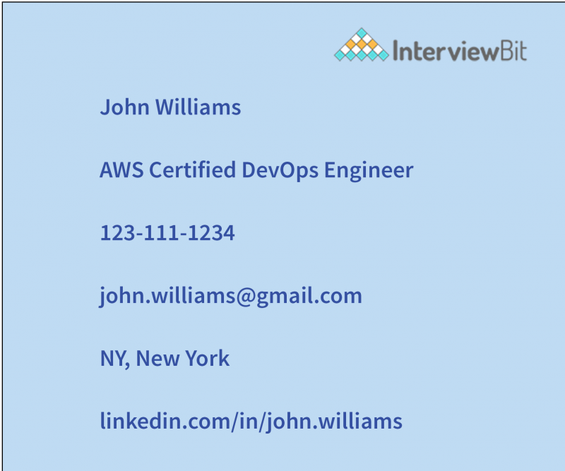 DevOps Engineer Resume – Full Guide and Example - InterviewBit