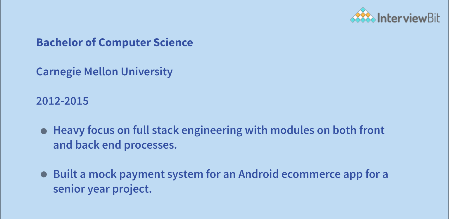 Software Engineer Resume – Full Guide and Example - InterviewBit