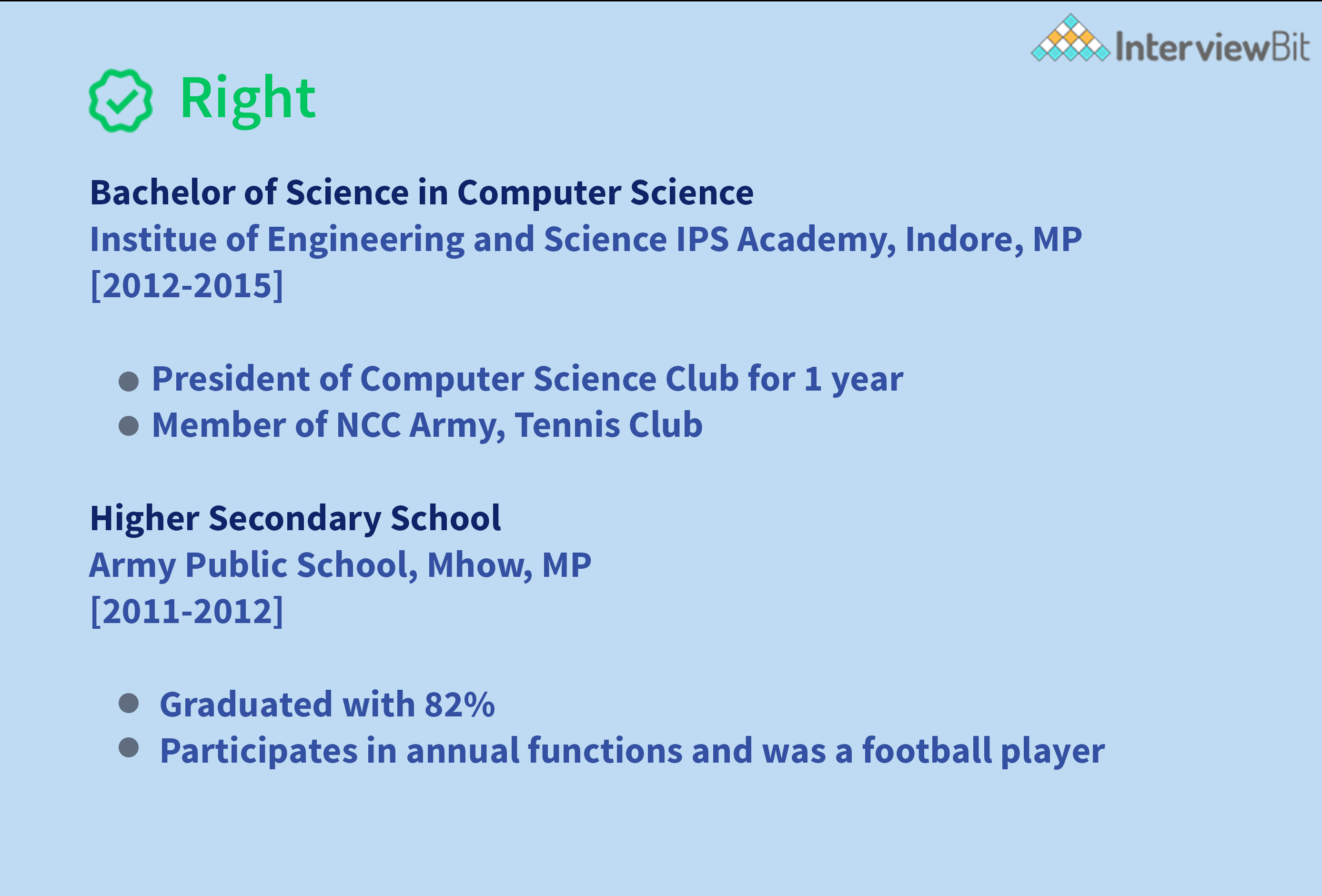 Java Developer Resume - Full Guide and Example - InterviewBit