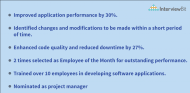Java Developer Resume - Full Guide and Example - InterviewBit