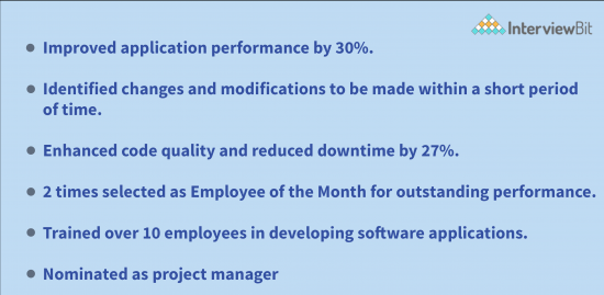 Java Developer Resume - Full Guide and Example - InterviewBit