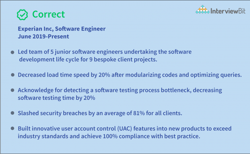 Software Engineer Resume – Full Guide and Example - InterviewBit
