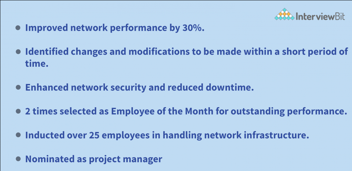 Network Engineer Resume: Full Guide and Example - InterviewBit