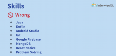 Android Developer Resume - Full Guide and Example - InterviewBit