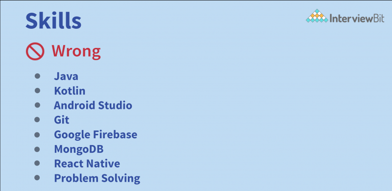 Android Developer Resume - Full Guide and Example - InterviewBit
