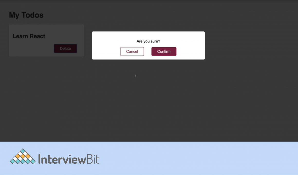 React Components - InterviewBit
